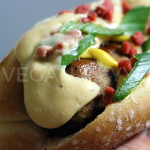 BACON CHEDDAR DOGS – Vegan In YYC